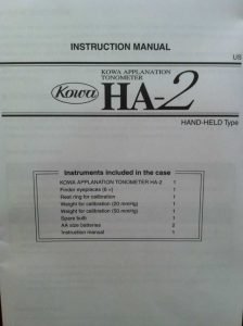 KOWA HA-2 Hand Held Applanation Tonometer - Nava Ophthalmic