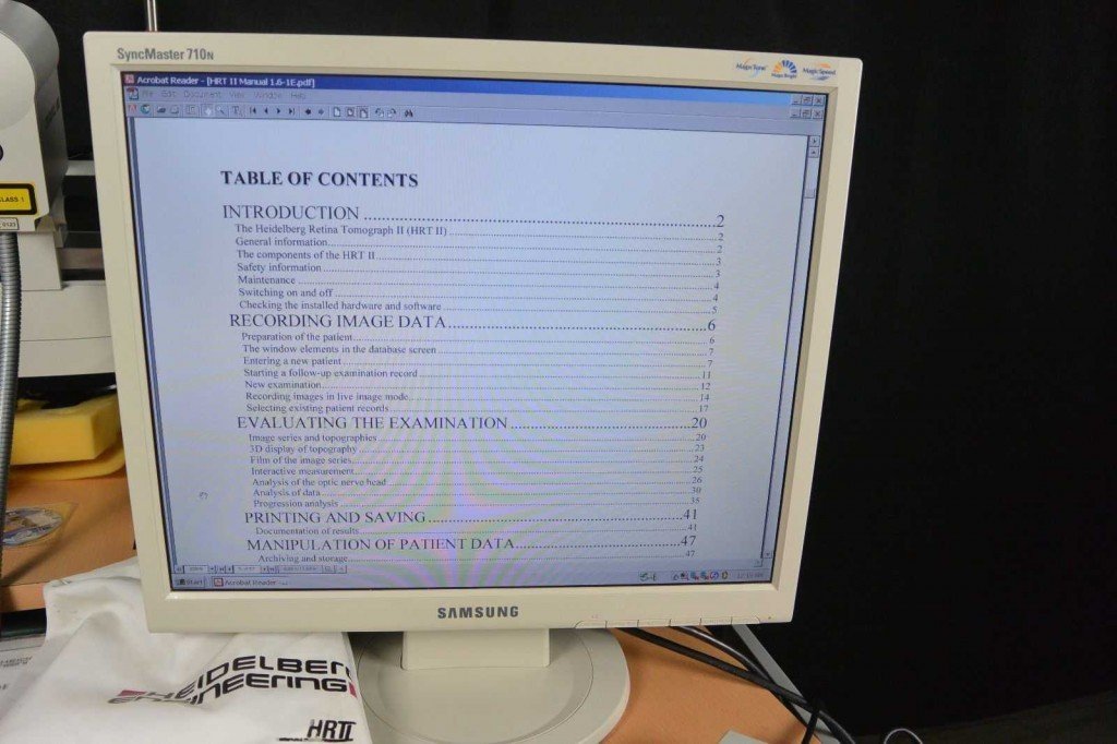 Heidelberg Retina Tomograph 2 HRT II - Nava Ophthalmic